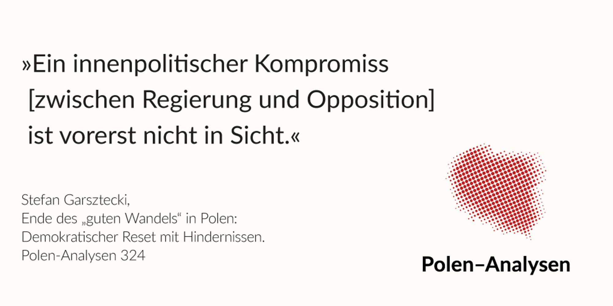 Polen-Analysen Nr. 324 | Länder-Analysen